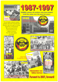 1987-1997: SAMWU poster | South African History Online