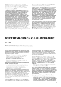 Brief Remarks on Zulu Literature | South African History Online