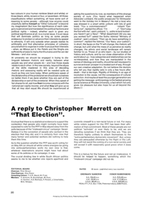 A Reply to Christopher Merrett on That Election | South African History ...
