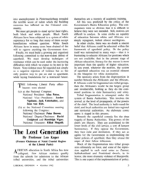 The Lost Generation | South African History Online