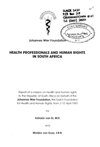 Health professionals and human rights in South Africa | South African ...