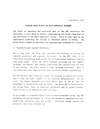 Problem areas within the Mass Democratic Movement | South African ...