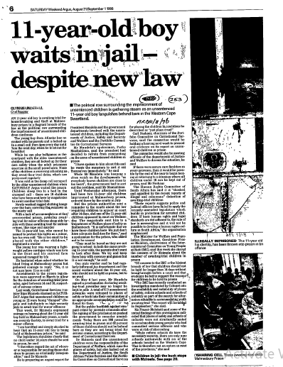 Public Sector Government Prisons 1996 - 1997 | South African History Online