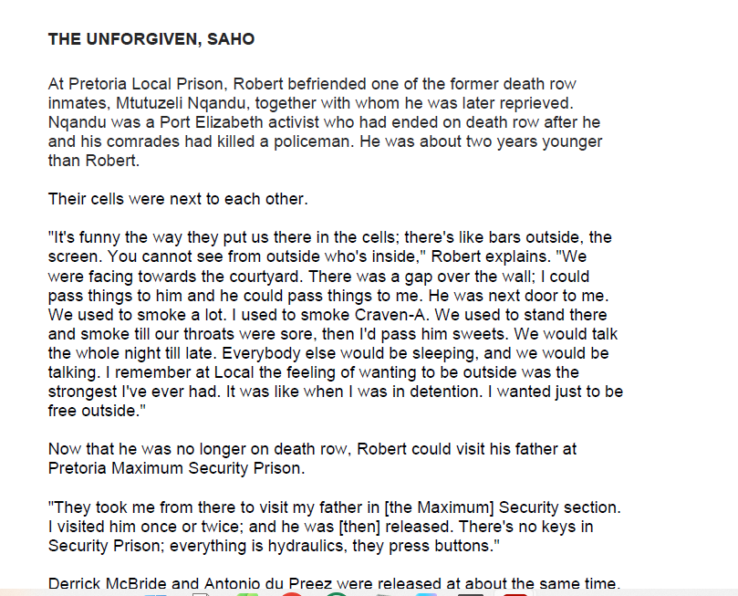 The Unforgiven | South African History Online