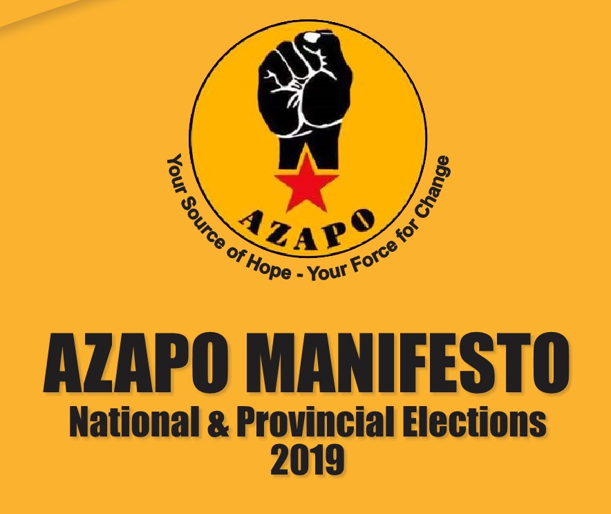 AZAPO 2019 Election Manifesto | South African History Online