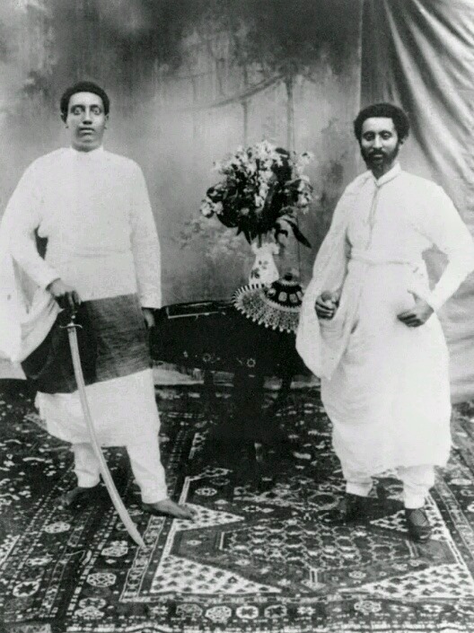 Lij Iyasu and Ras Teferi, the later Emperor Haile-Sellassie (circa 1912 ...