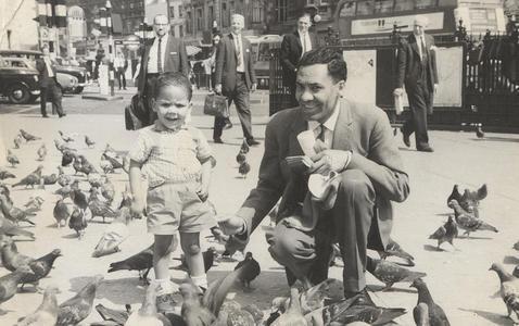 Ismail Mohamed with his son Andrew in London in 1964/5 | South African ...