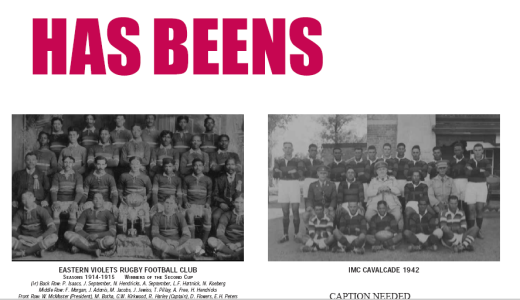 Eastern Cape Rugby Football Club Images from 1942 - 1952 | South ...