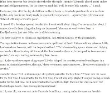 Women Freedom Fighters tell of Sexual Abuse in Camps by Carl Collison ...