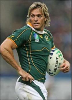 Percy Montgomery, Springbok rugby player of the Western Province, is ...
