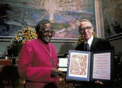 Archbishop Desmond Tutu is awarded the Nobel Peace Prize | South ...