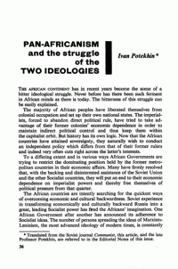 Pan-Africanism and the struggle of two ideologies | South African ...