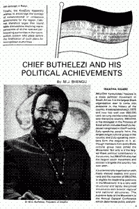 Chief Buthelezi and his political achievements | South African History ...