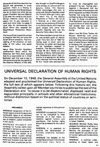 Universal Declaration of Human Rights | South African History Online