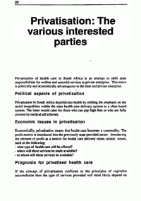 Privatisation: the various interested parties | South African History ...