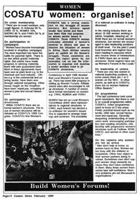 Cosatu women: organise | South African History Online