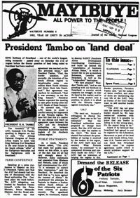 Mayibuye Number 8 1982 | South African History Online