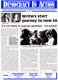 Democracy in Action July 1989 | South African History Online