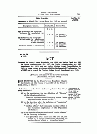 Native Laws Amendment Act, Act No 54 of 1952 | South African History Online