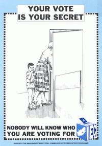 Your vote is your secret | South African History Online