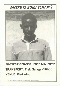 Where is Boiki Tlhapi? | South African History Online