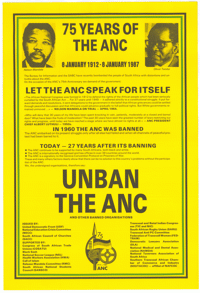75 years of the ANC: unban the ANC | South African History Online