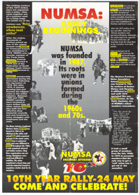 NUMSA: early beginnings | South African History Online