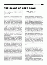 The Gangs of Cape Town | South African History Online