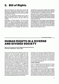 Editorial: Bill of Rights | South African History Online