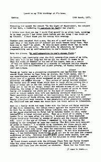 Speech on my 75th birthday at Ns home | South African History Online