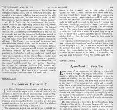 Apartheid in Practise (The Economist Newspaper), 13 April 1957 | South ...