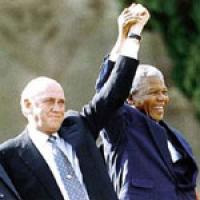 Reconciliation talks between F.W de Klerk and Nelson Mandela are ...