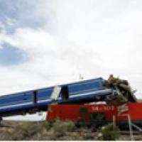 At least twenty people are injured in a collision between the Blue ...