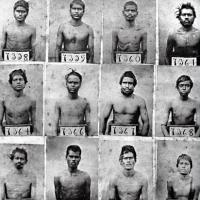 The first Indian people, 197 men, 89 women and 54 children, arrive in ...