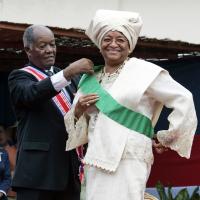 Ellen Johnson-Sirleaf, becomes the first woman to be Head of State in ...