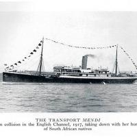 SS Mendi sinks in the English Channel on the way to France | South ...