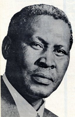 Chief Albert Luthuli, Nobel Peace Prize winner and former President of ...